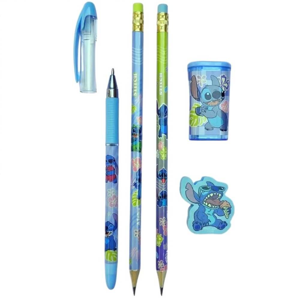 Kit Escolar Stitch 5 Pecas - Molin - R$23,40