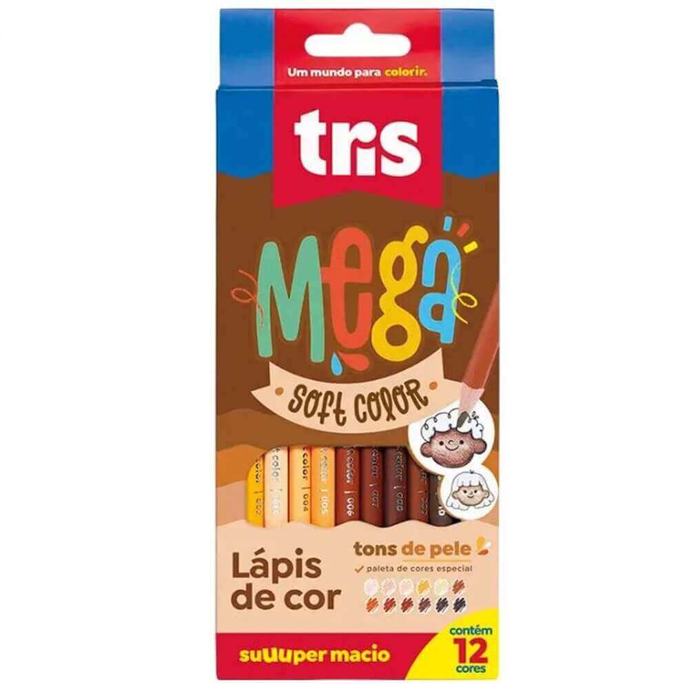 Lapis de Cor Mega Soft Color Tons de Pele 12 Cores - Tris - a partir de ...