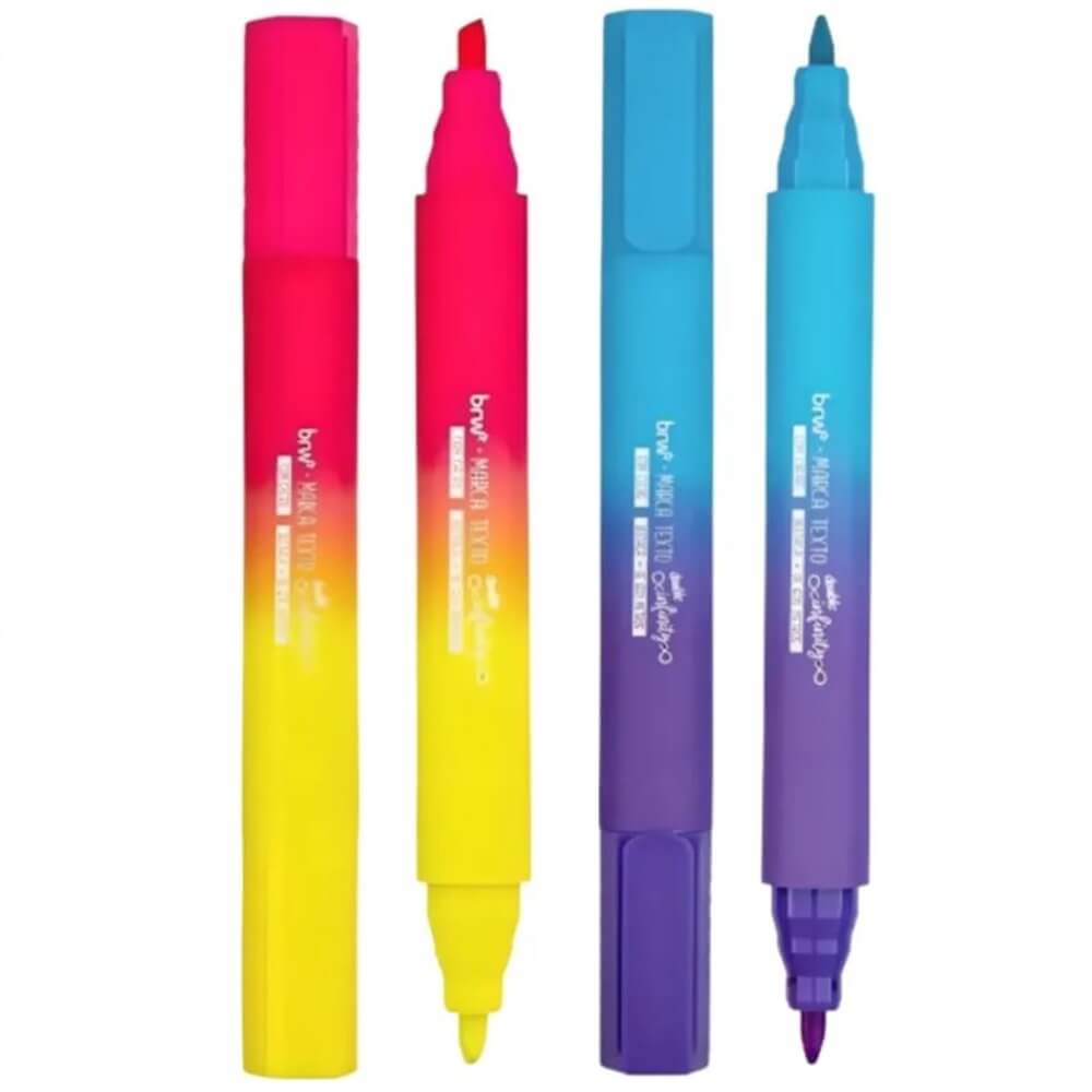 Marca Texto Double Infinity Neon com Cheiro - BRW - a partir de R$13,39