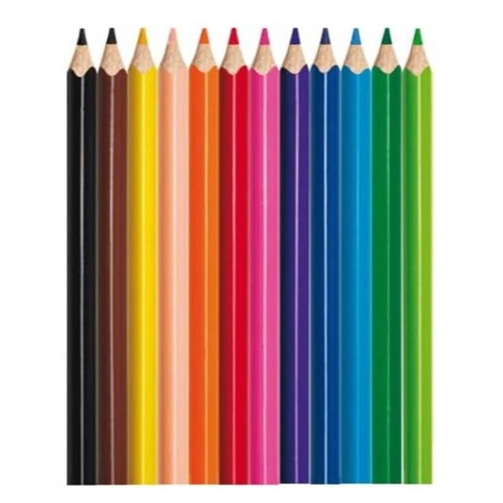 Lapis de Cor Triangular Big 12 Cores - Master - a partir de R$10,92