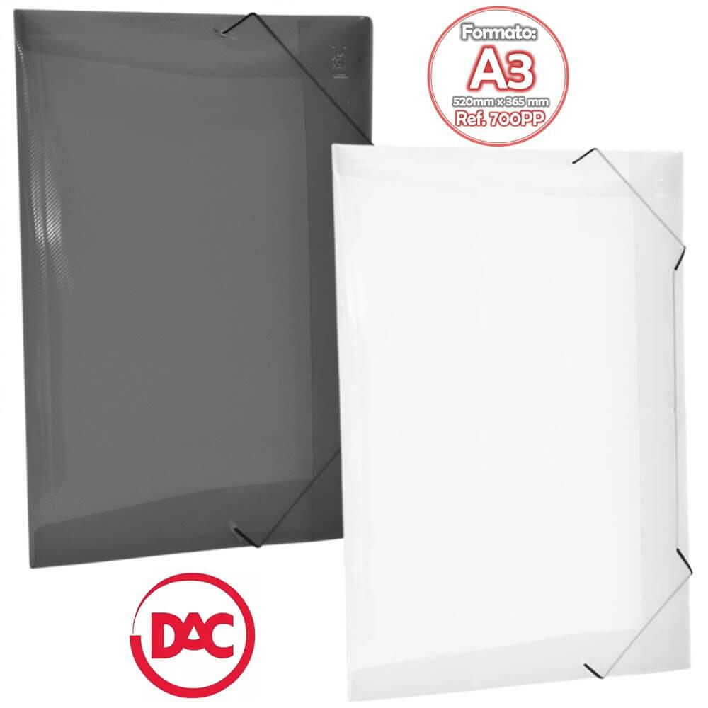 Pasta Com Aba e Elastico A3 Sem Lombo - Dac - a partir de R$15,29