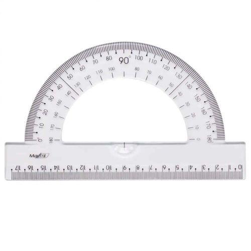 Transferidor 180 Graus Cristal 13cm - Maxcril - a partir de R$3,18