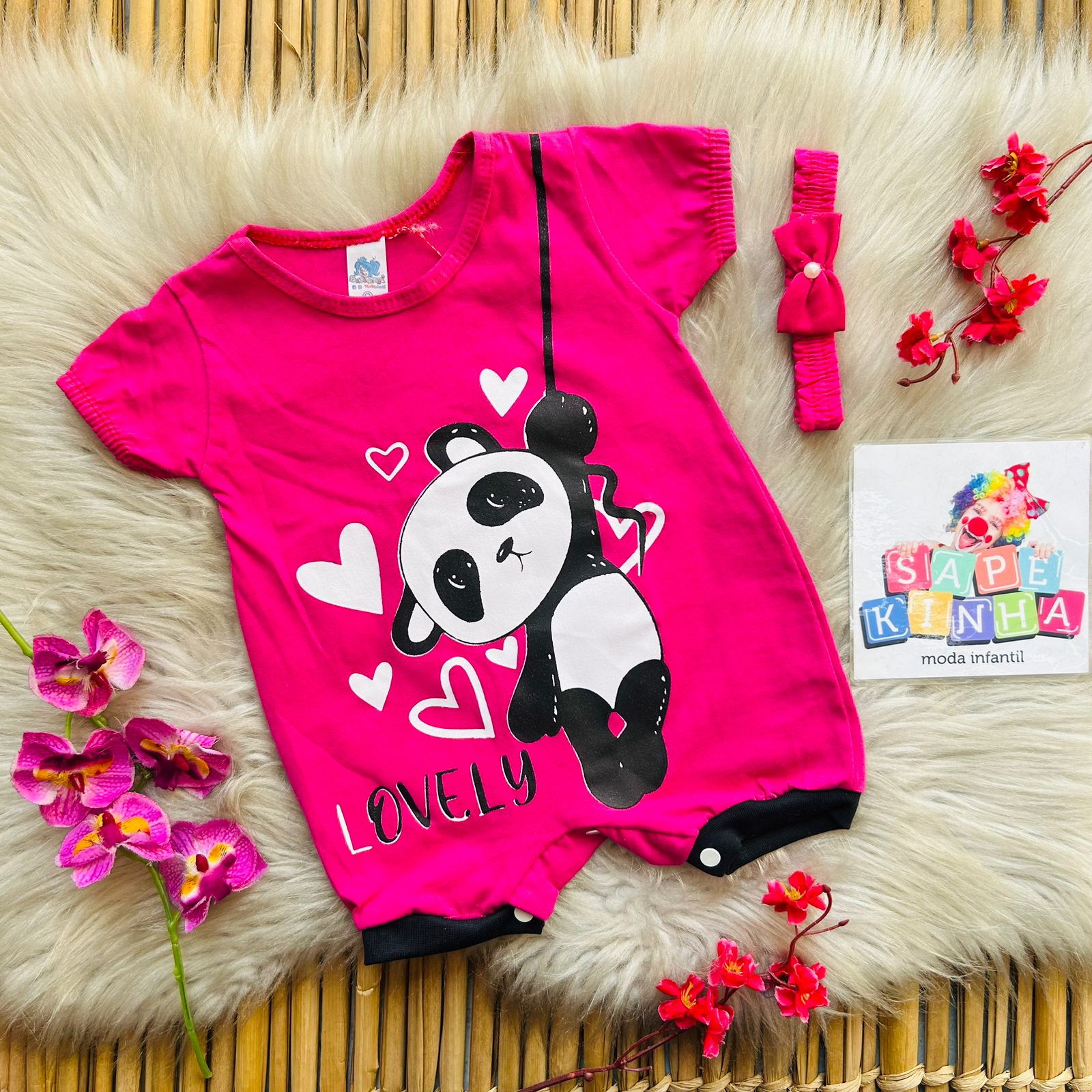 Comprar Linha baby conjunto macacão panda (BBF: 69) - Sapekinha Modas ...