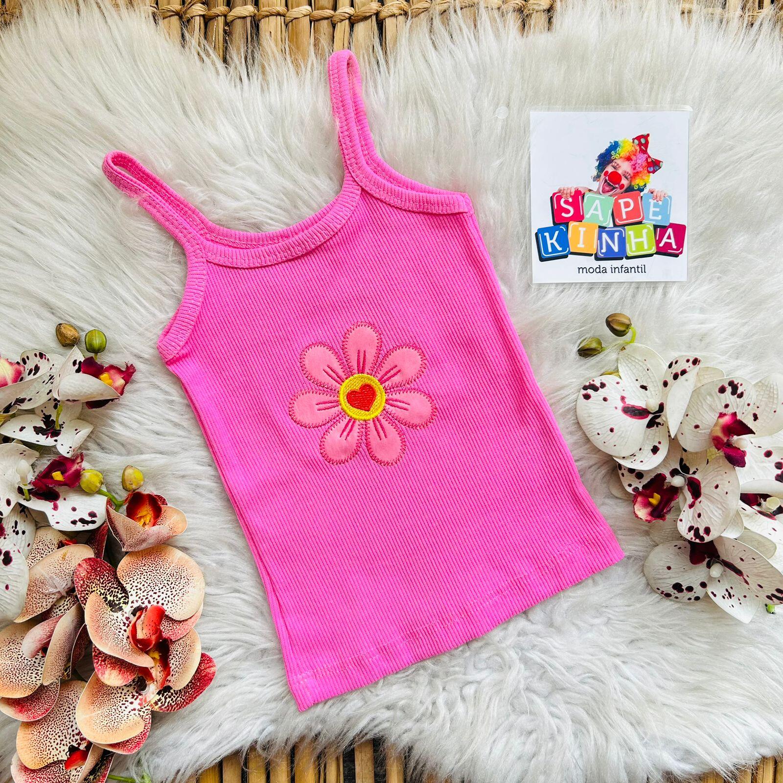 Comprar Blusa Infantil Alcinha Bordado Flor (REF: 490) - Sapekinha ...