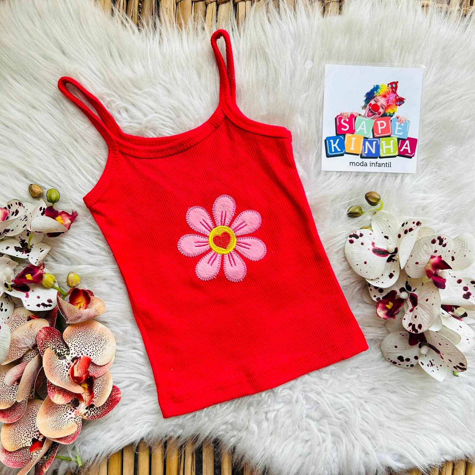 Comprar Blusa Infantil Alcinha Bordado Flor (REF: 490) - Sapekinha ...