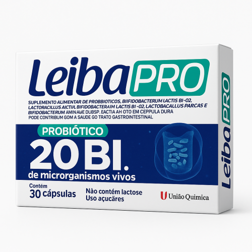 Comprar Leiba Pro Probiótico 20 Bi com 30 Cápsulas Duras - R$119,90