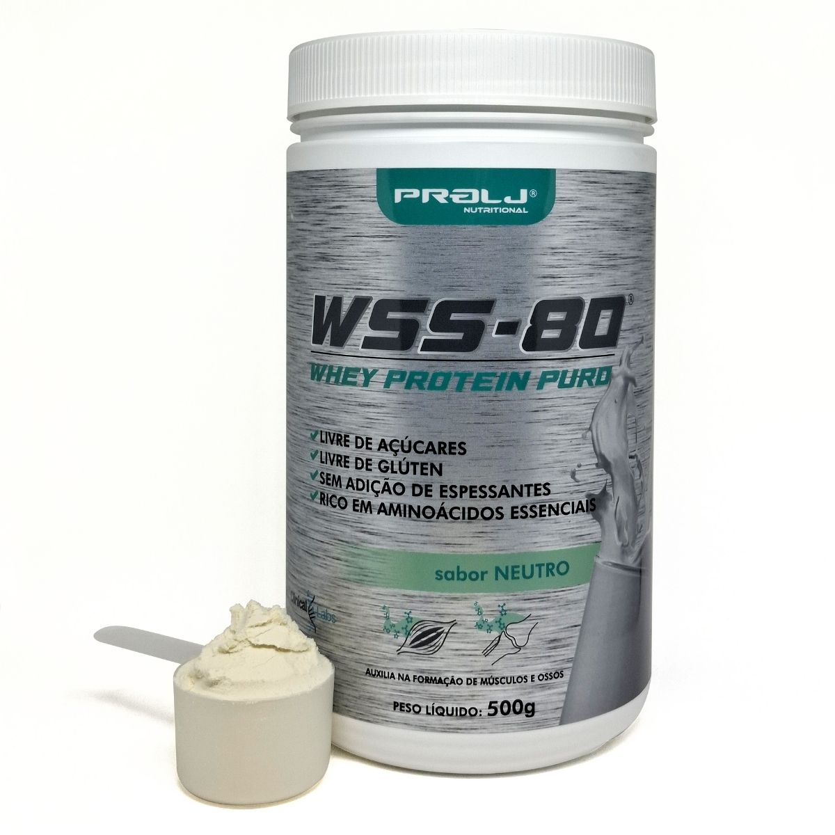 Comprar Whey Puro Wss-80 500g Sabor Neutro - a partir de R$134,90 - PROLJ Nutritional
