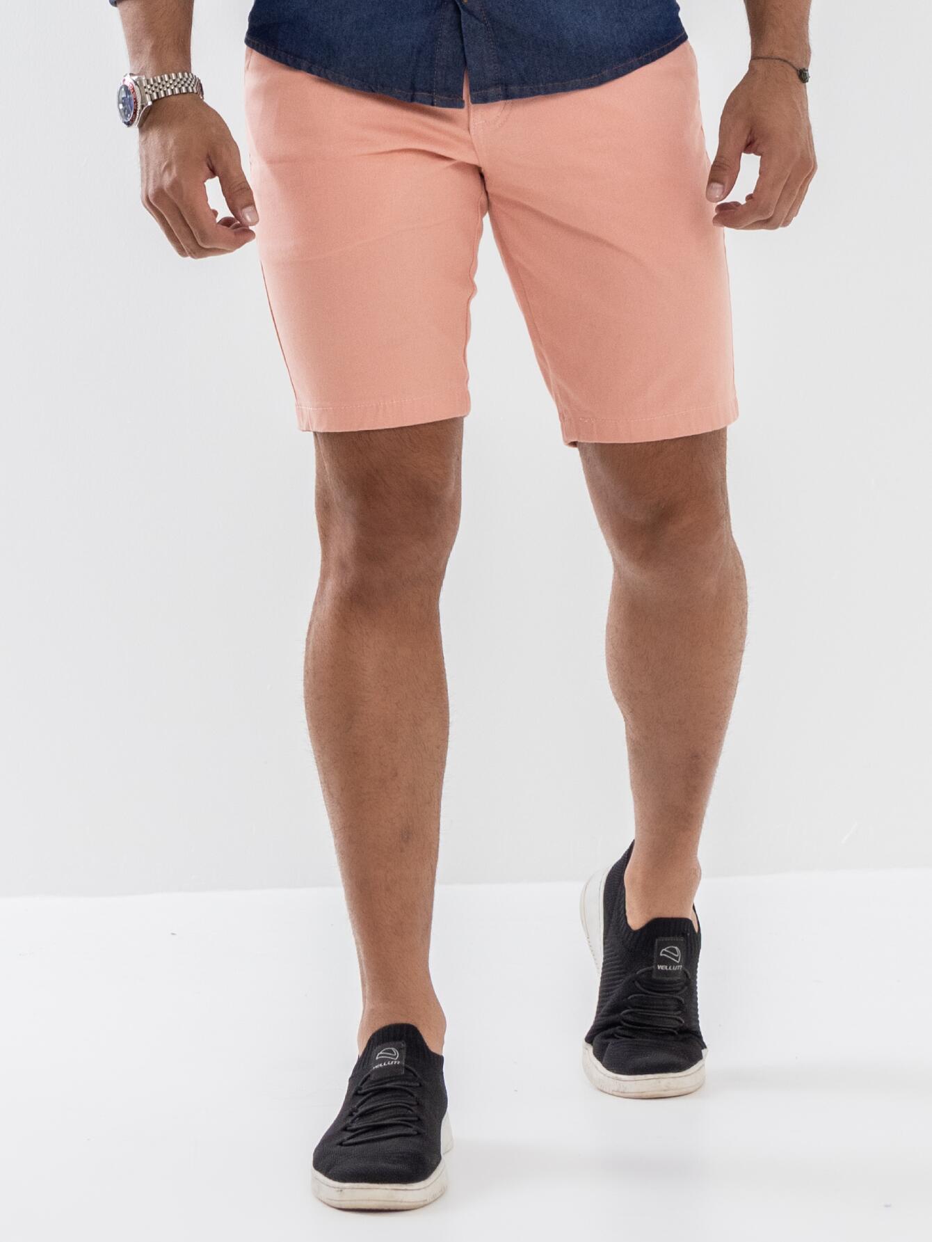 Comprar BERMUDA DE SARJA MASCULINA ESPORTE FINO - ROSE - Urban Zone Jeans