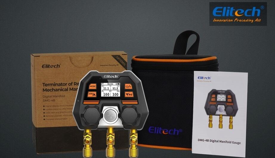 Comprar MANIFOLD DIGITAL 2 VIAS COMPACTO BLUETOOTH SEM MANGUEIRA ELITECH MS-100 - a partir de R ...