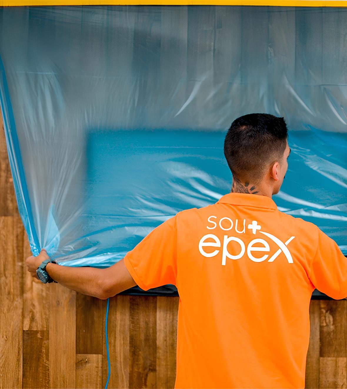 Comprar FILMEX EPEX FILME ELETROSTATICO AZUL C/FITA CREPE - 3mt x 20mt (60m²/ROLO) - a partir de ...