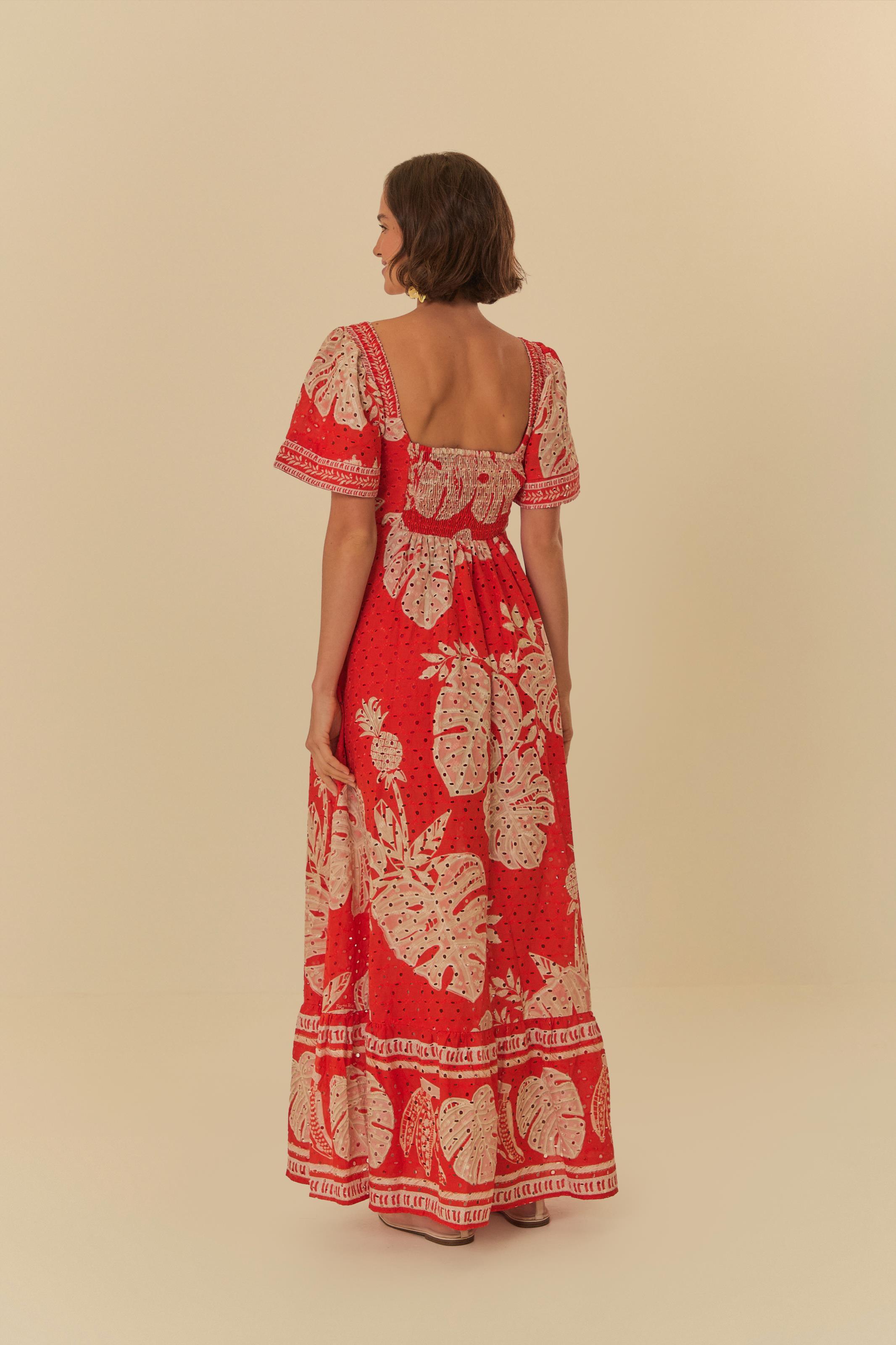 Comprar Vestido Longo Manga - Farm - Loja Dress