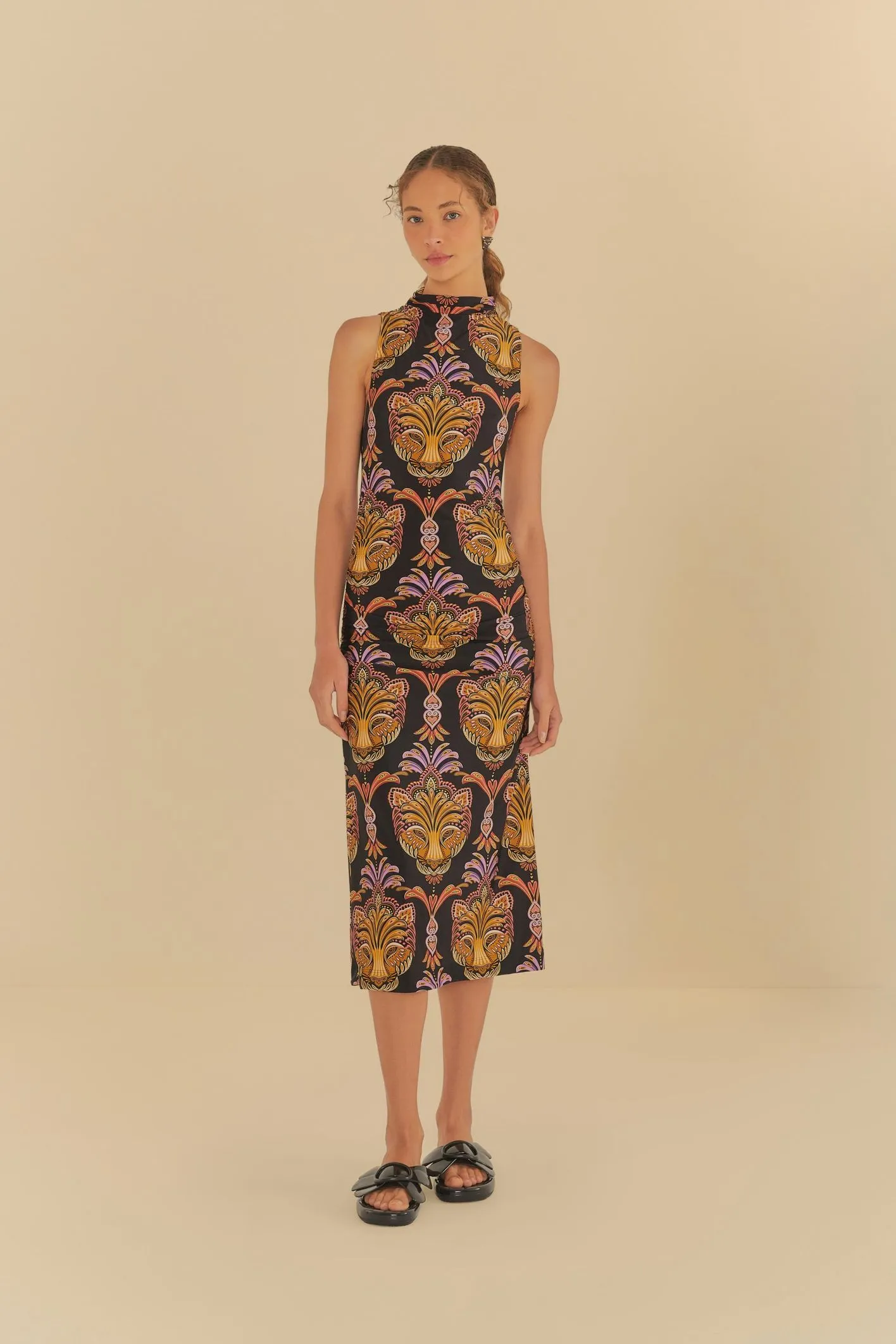 Comprar Vestido Midi Pantera - Farm - Loja Dress