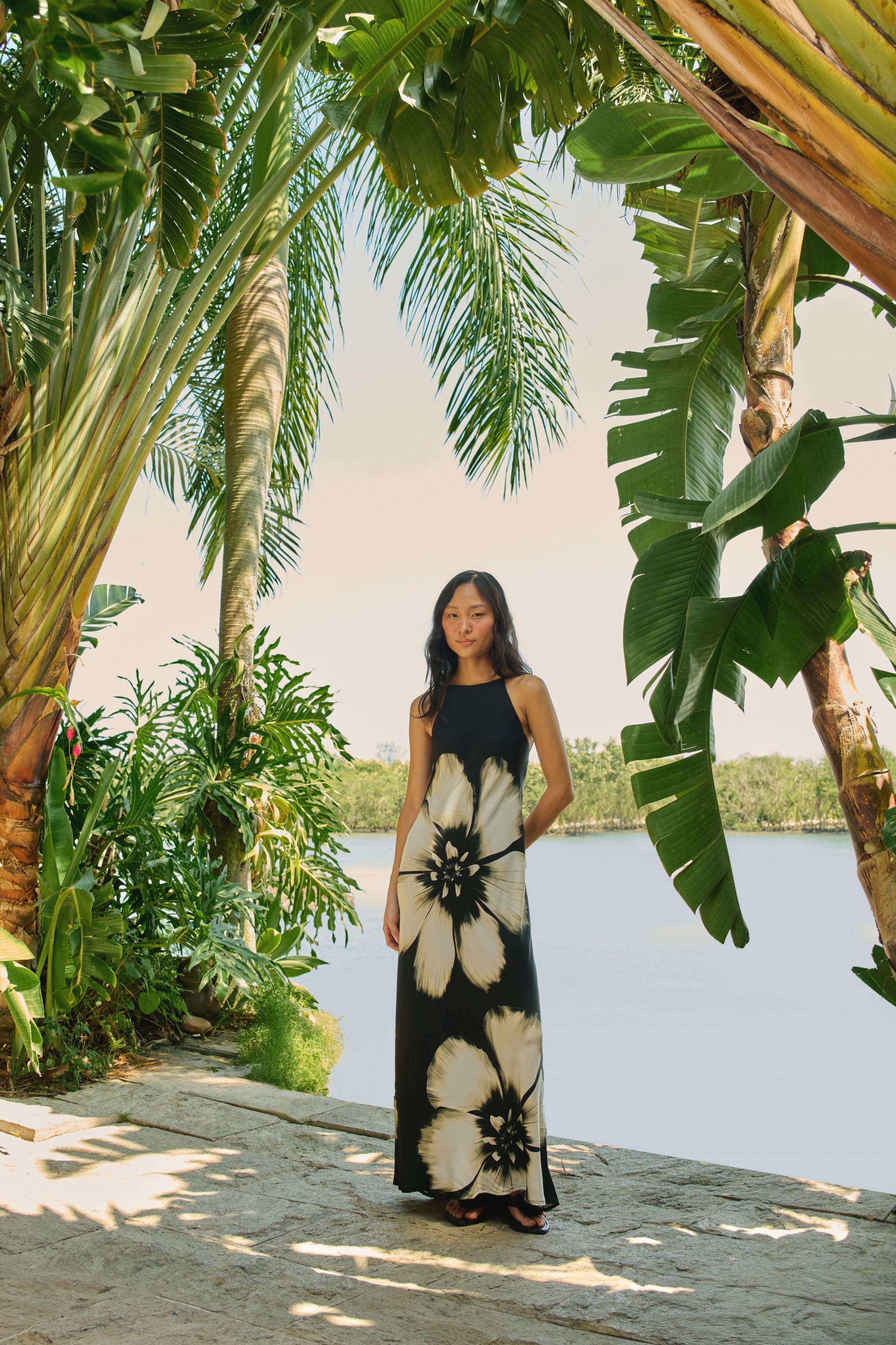 Comprar 346340 Vestido Longo Maya - Farm - Loja Dress