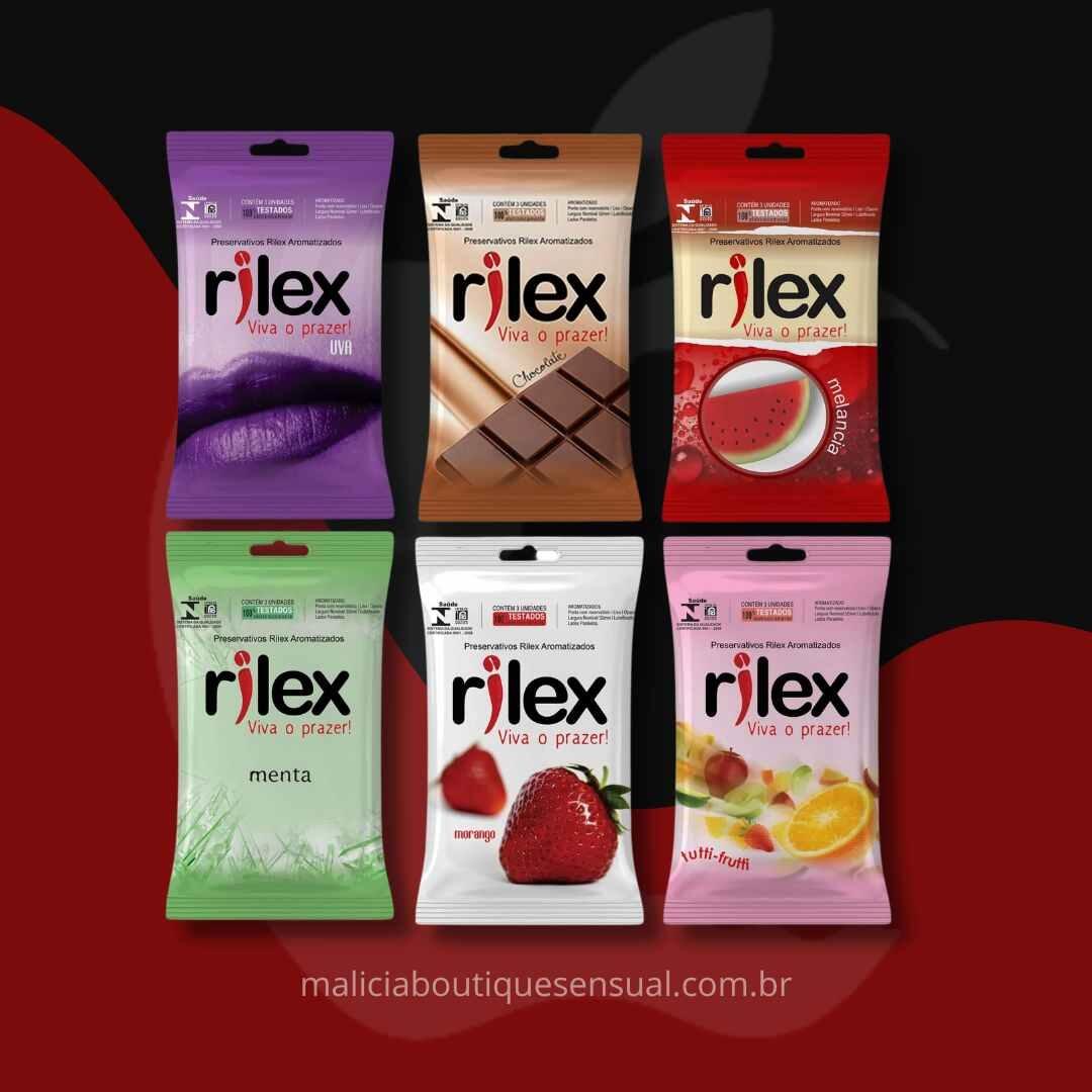 Comprar Preservativo Sabores Rilex 03 Unidades - Malícia Boutique ...