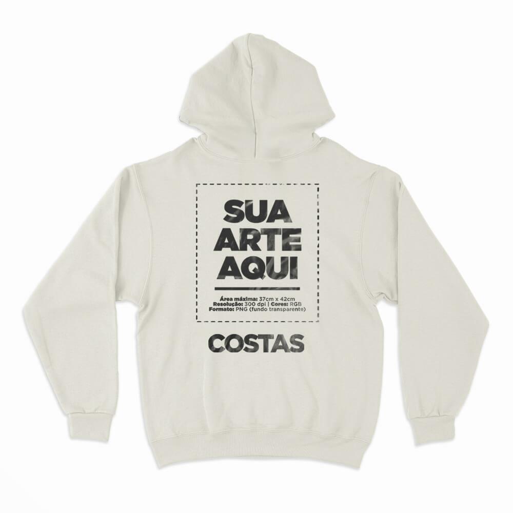 Moletom Com Capuz Personalizado Costas - Envie a sua arte | Studio Geek