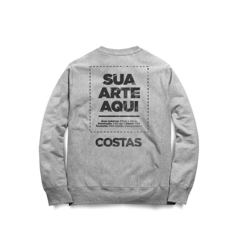 Moletom Personalizado Costas - Envie a sua arte | Studio Geek