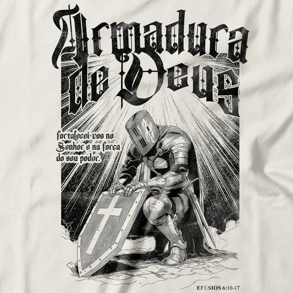 Camiseta Armadura De Deus | Studio Geek - a partir de R$87,20