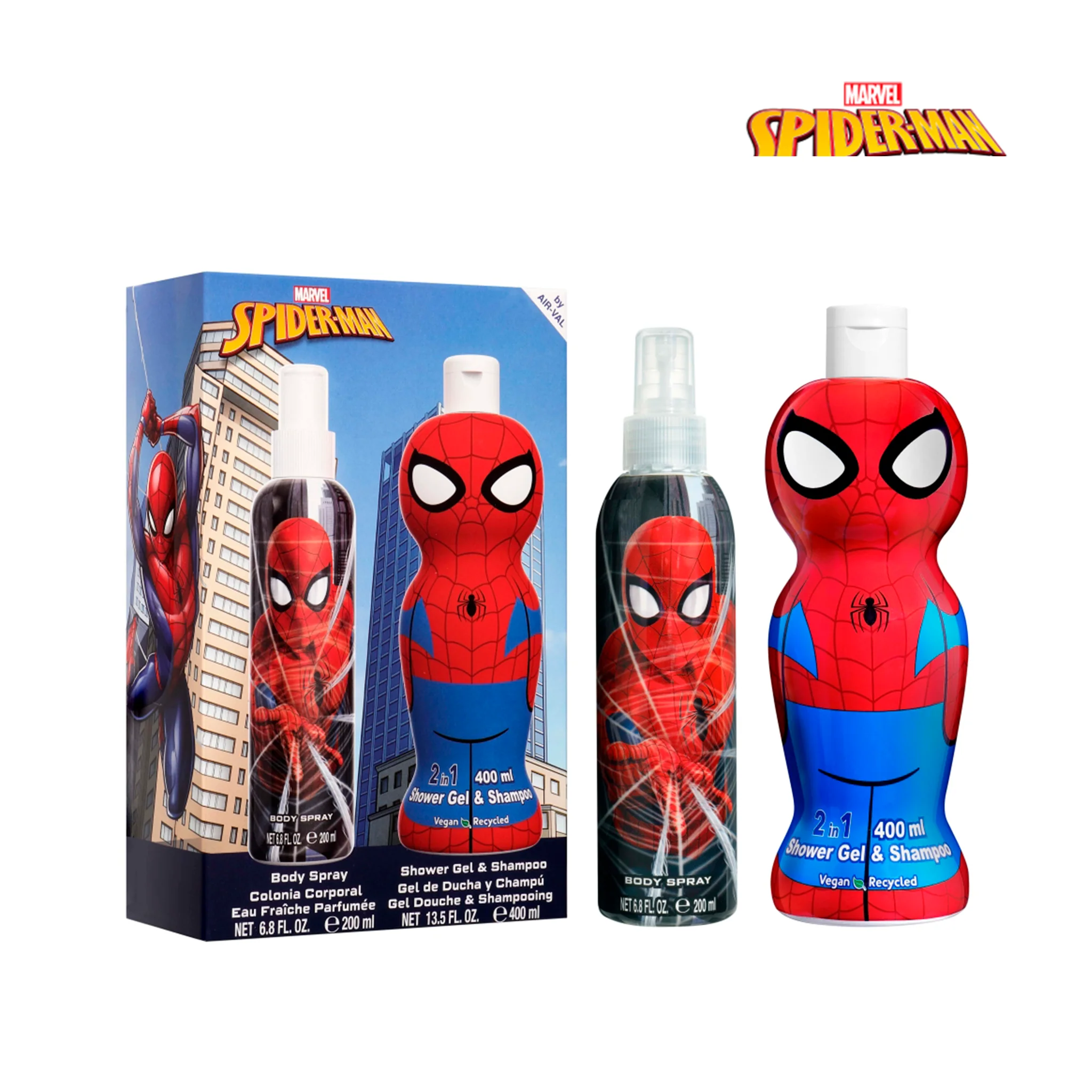 Comprar Conjunto Spider-Man Marvel Shampoo 400ml + Spray Corporal 200ml ...