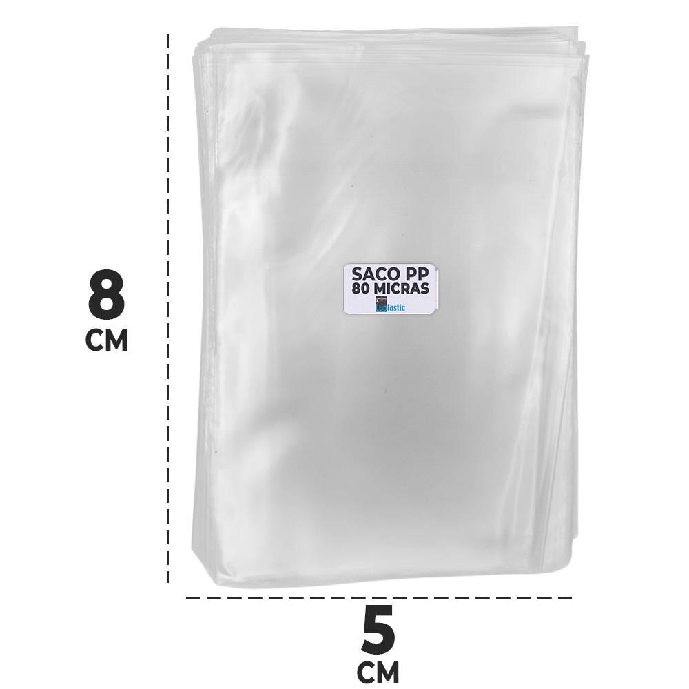 Comprar Saco Plástico 5x8 cm PP 0,08 mm Transparente Milheiro - a ...