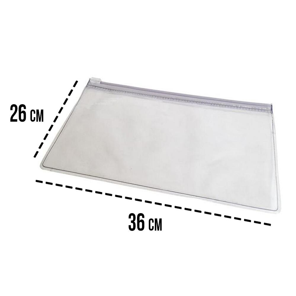 Comprar Pasta Zip Zap 36x26 cm Transparente Cristal - de R$567,45 a R$3 ...