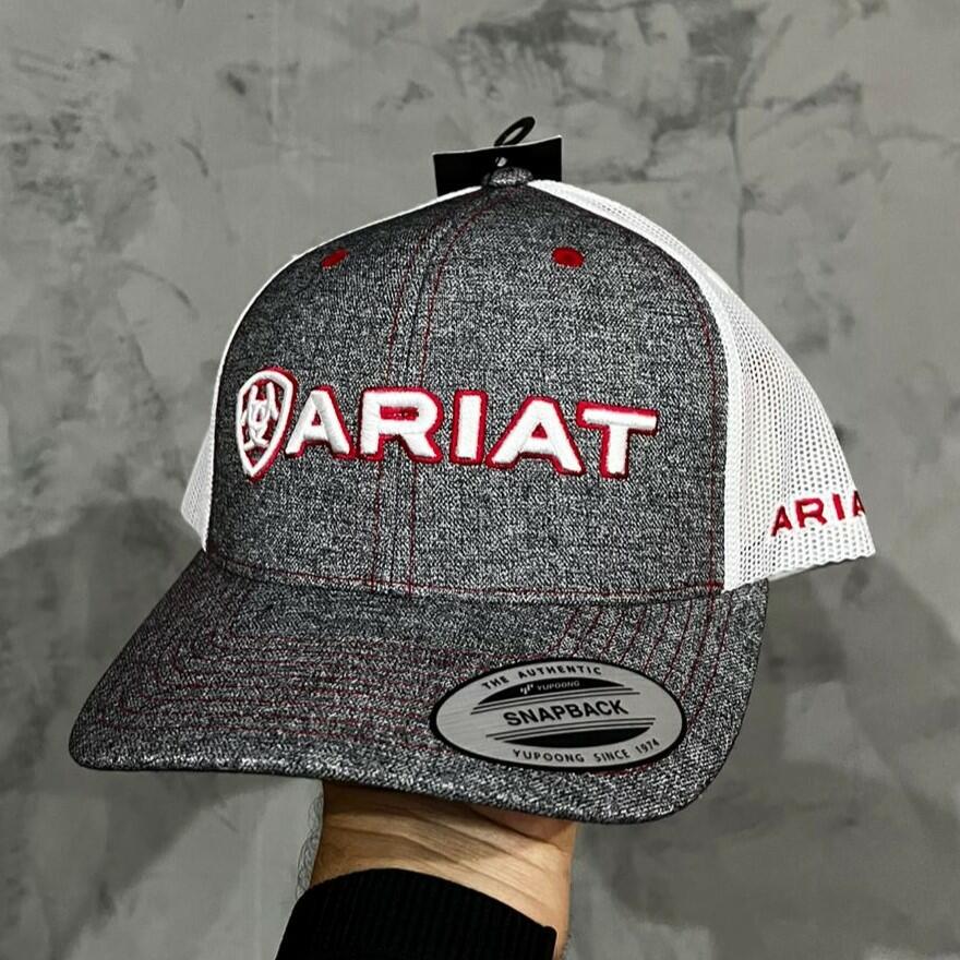 Comprar BONÉ ARIAT CINZA/VERMELHO - a partir de R$370,40 - Barretos ...