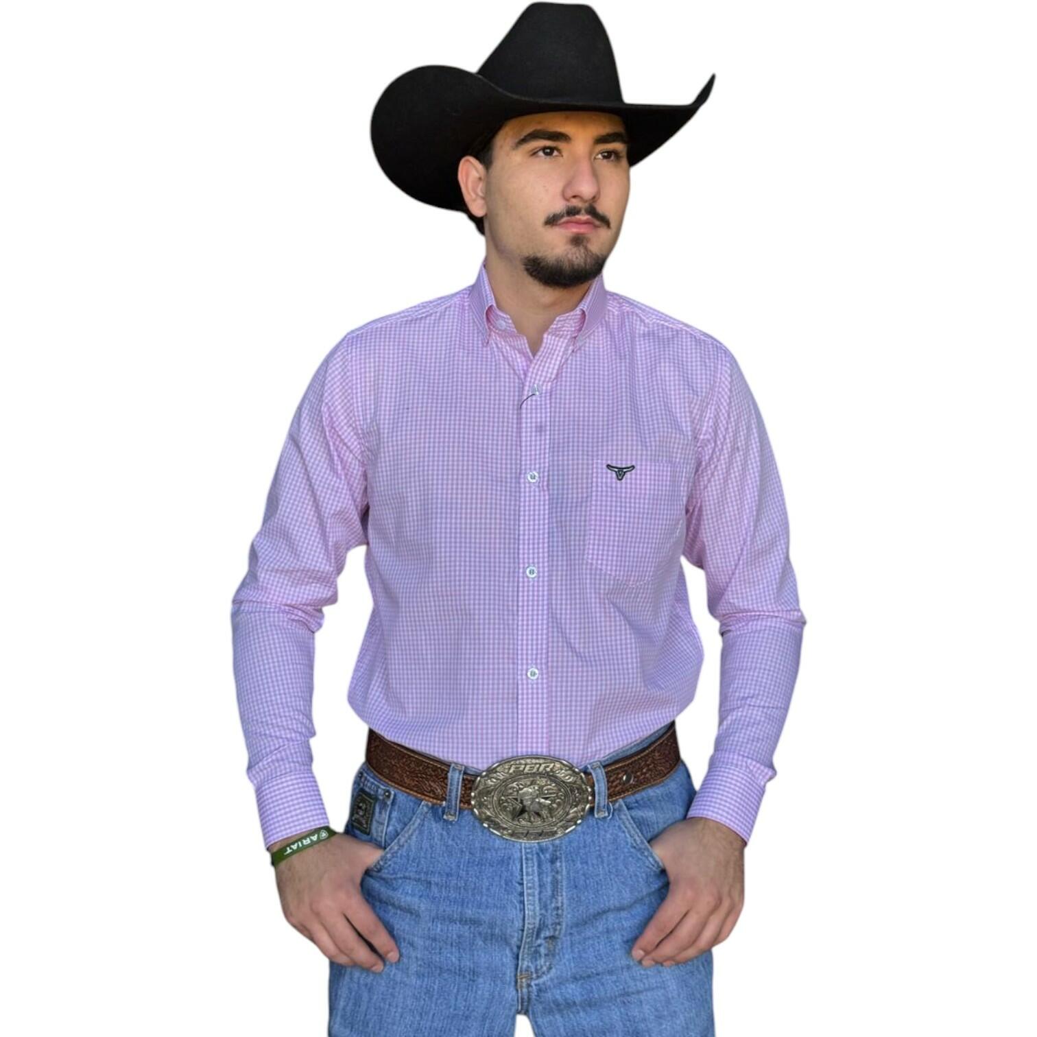 Comprar CAMISA RANCH ROPER MANGA LONGA ROSA/BRANCO - a partir de R$218 ...