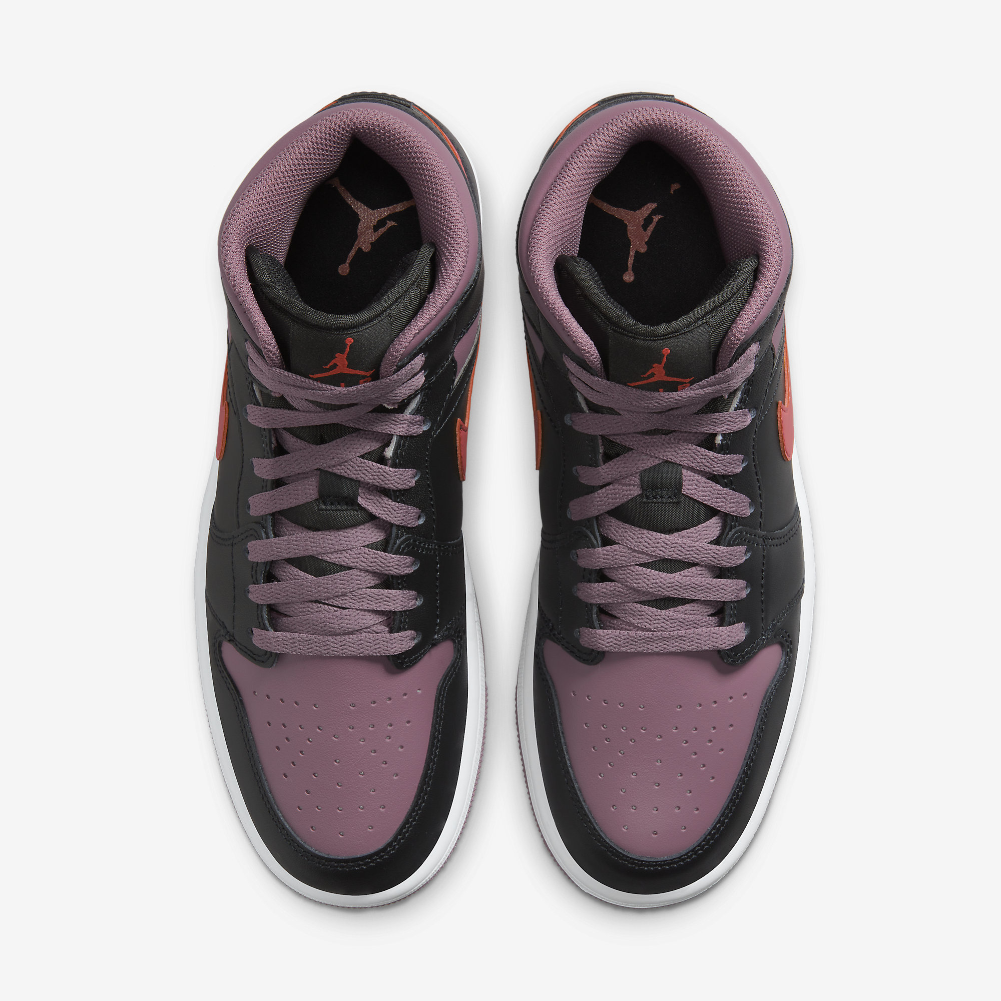 Tênis Nike Air Jordan 1 Mid - Preto e Roxo - Sneakers New - Site Oficial