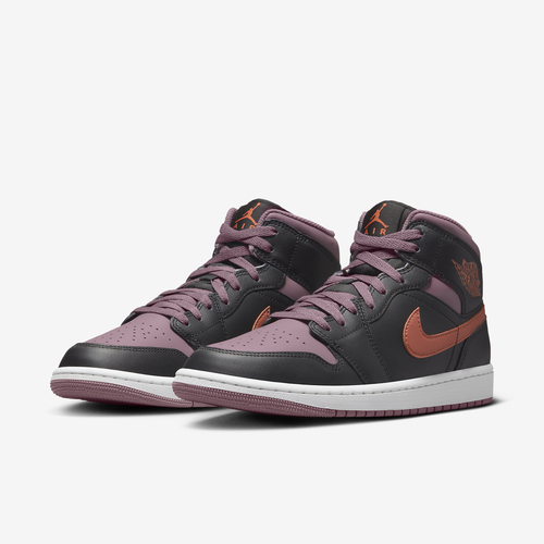 Tênis Nike Air Jordan 1 Mid - Preto e Roxo - Sneakers New - Site Oficial
