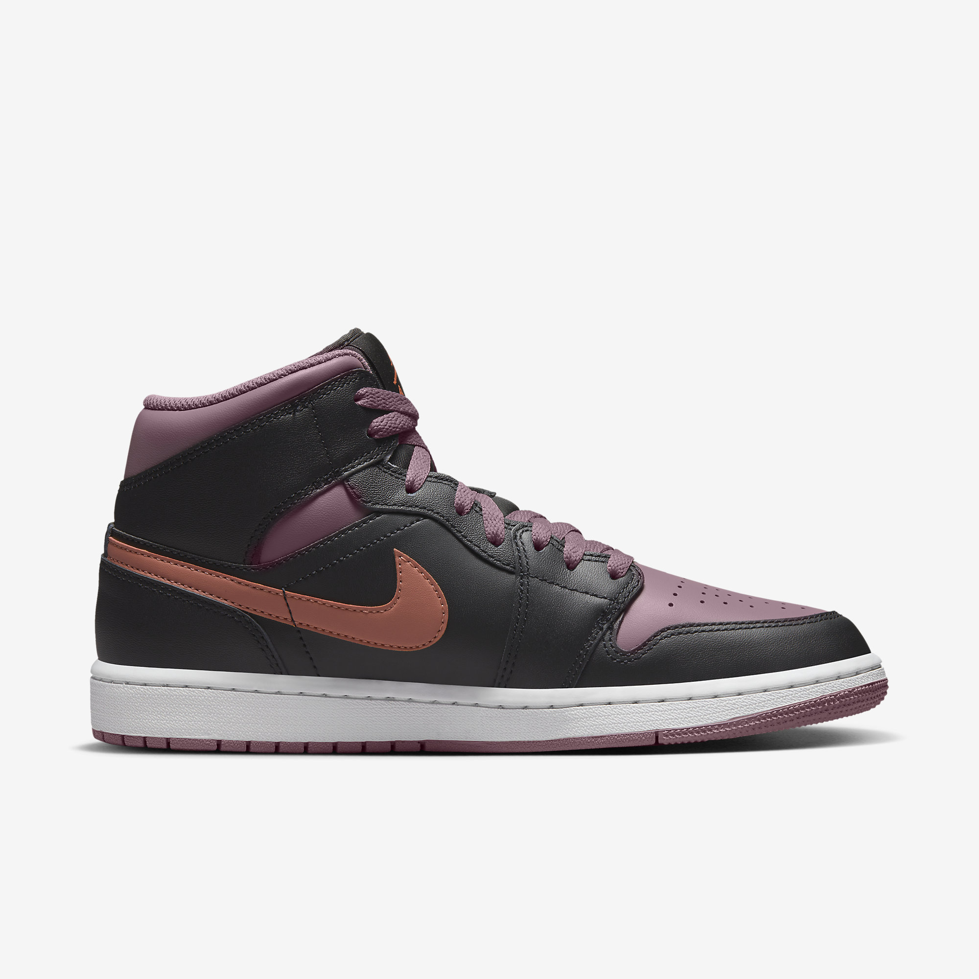 Tênis Nike Air Jordan 1 Mid - Preto e Roxo - Sneakers New - Site Oficial