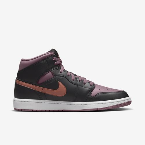 Tênis Nike Air Jordan 1 Mid - Preto e Roxo - Sneakers New - Site Oficial