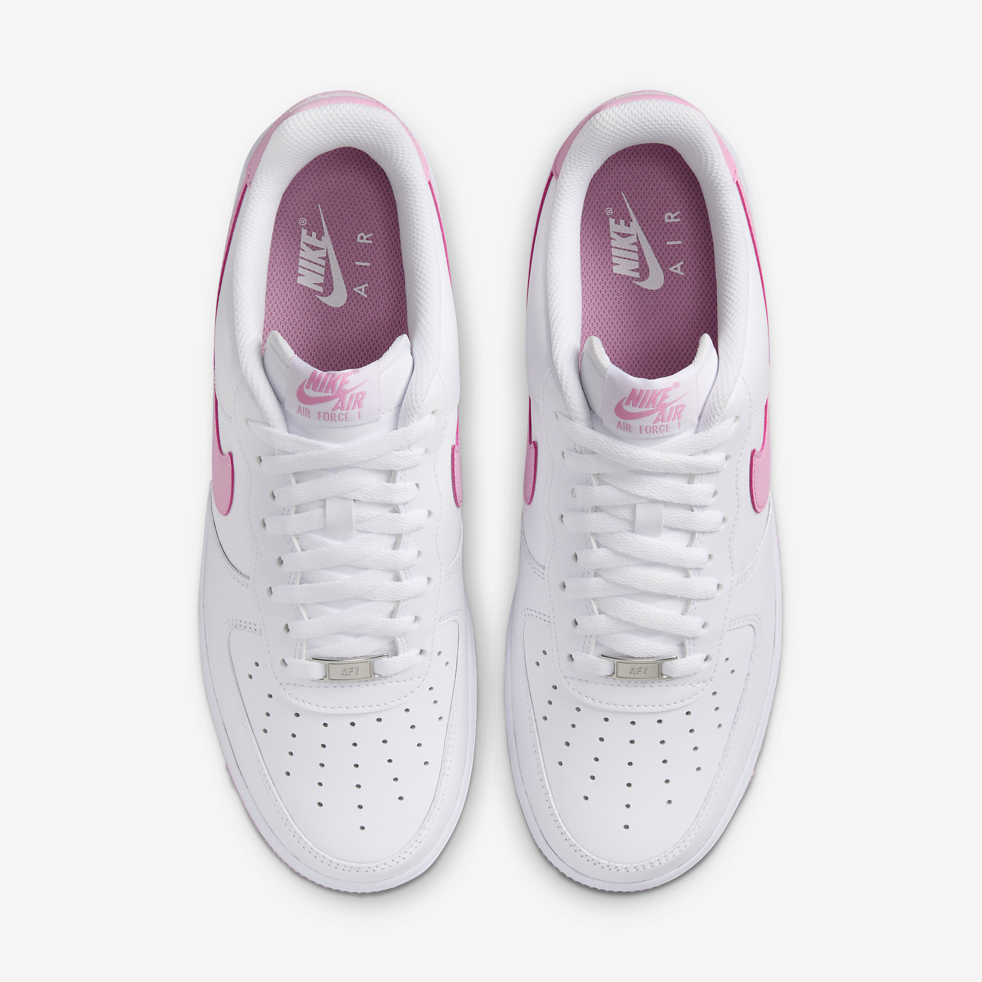 Tênis Nike Air Force 1 07 - Branco e Rosa - Sneakers New - Site Oficial