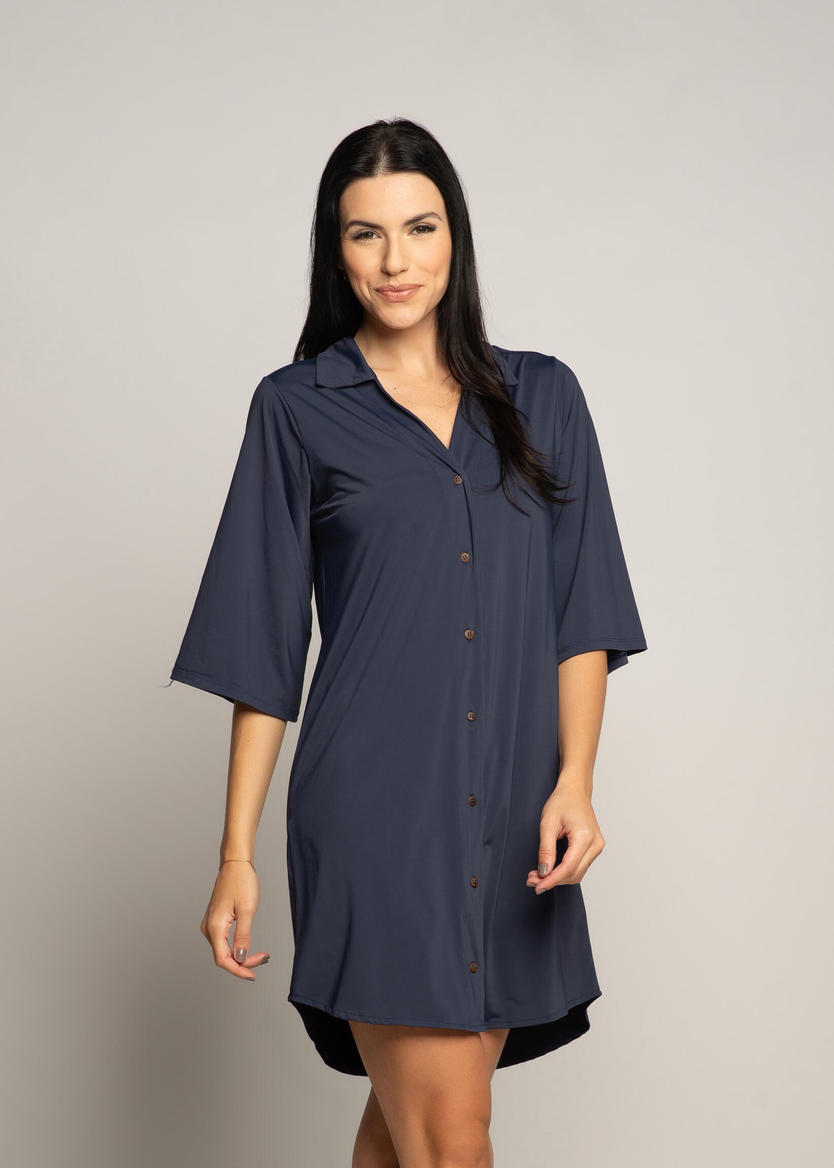 Comprar Chemise Daniela - Marinho Ebony - Lalie Lalou