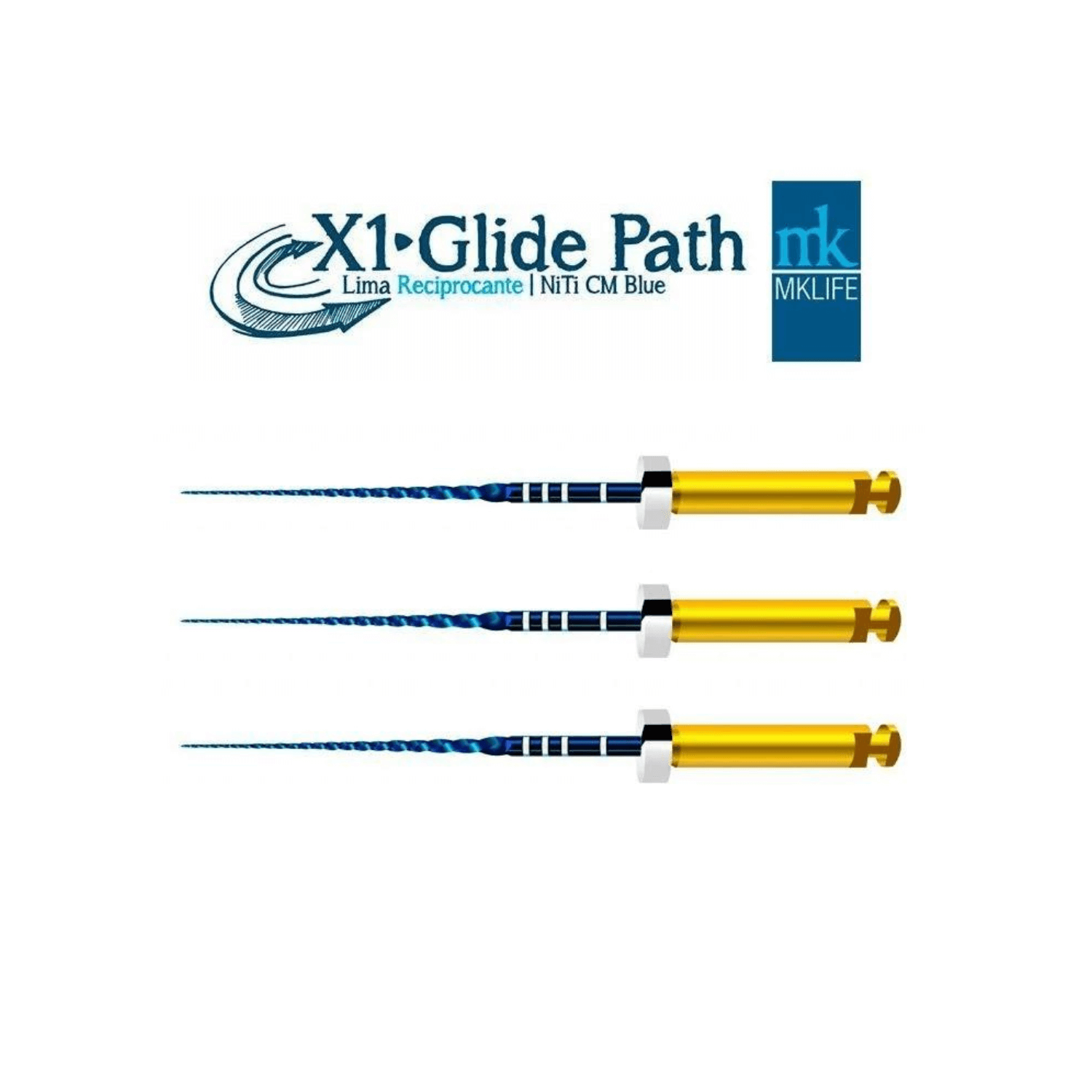 Lima Reciprocante X1 Glide Path (C/3 Unidades) - Mklife - Dental Paiva