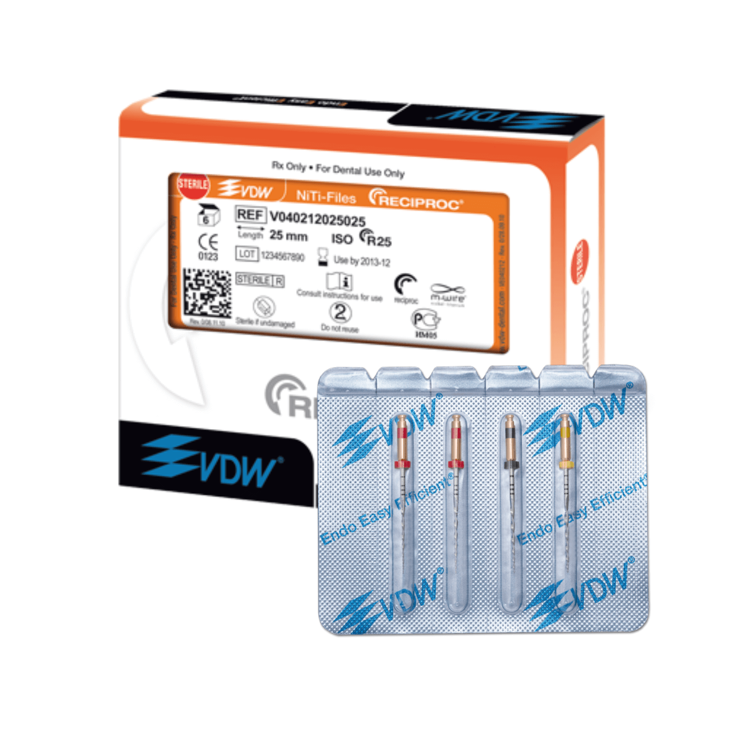 Lima Reciprocante Reciproc (C/4 Unidades) - Vdw - Dental Paiva