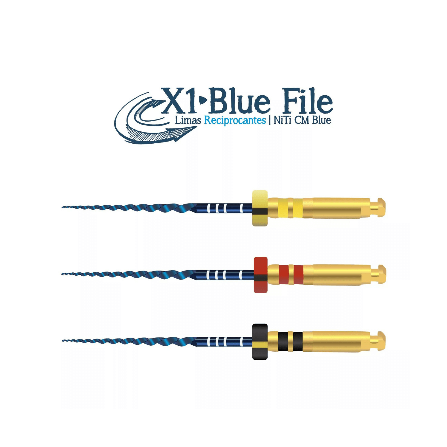 Lima Reciprocante X1-Blue (C/3 Unidades) - Mklife - Dental Paiva