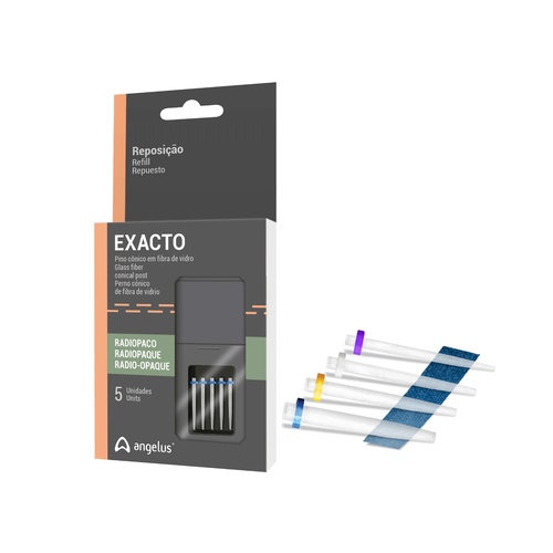 Pino Exacto Reposiçao Conico (C/6 Unidades) - Angelus - Dental Paiva