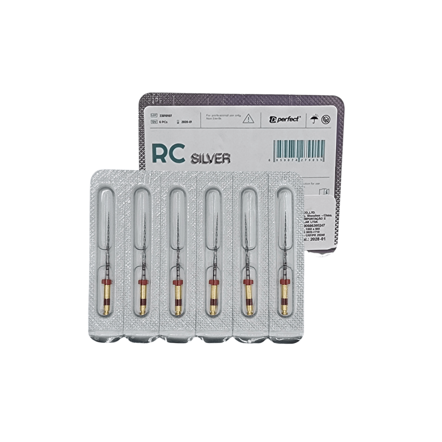 Lima Reciprocante Rc Silver C/6 Unidades) - Perfect - Dental Paiva