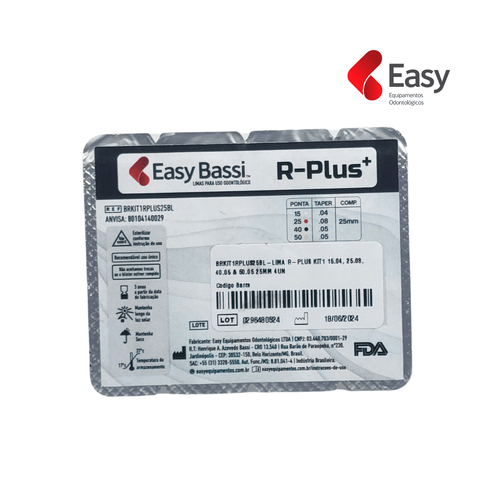 Lima Reciprocante R-Plus (C/4 Unidades) - Easy - Dental Paiva