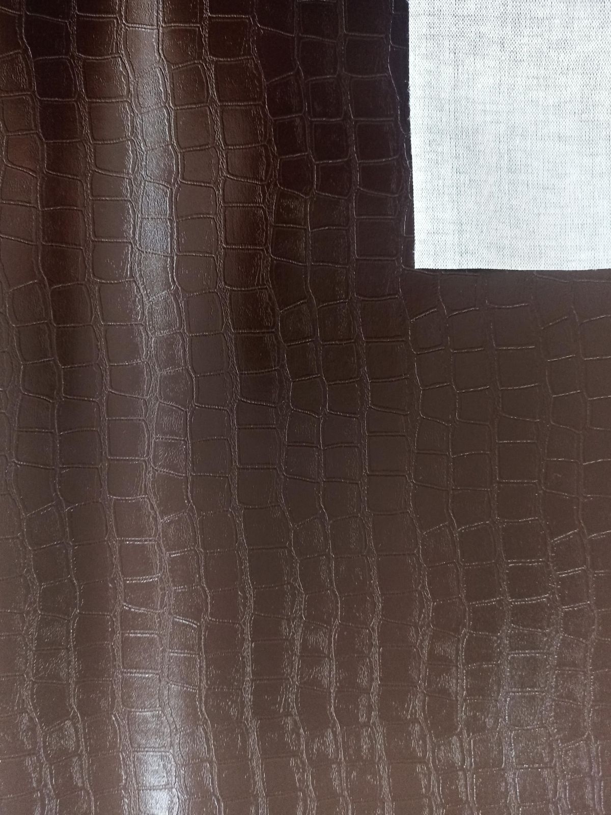 Comprar Sintético Croco Charme Café - a partir de R$23,65 - Costura Ai ...