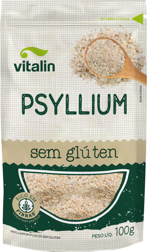 Comprar Psyllium sem glúten Vitalin 100g - a partir de R$26,74