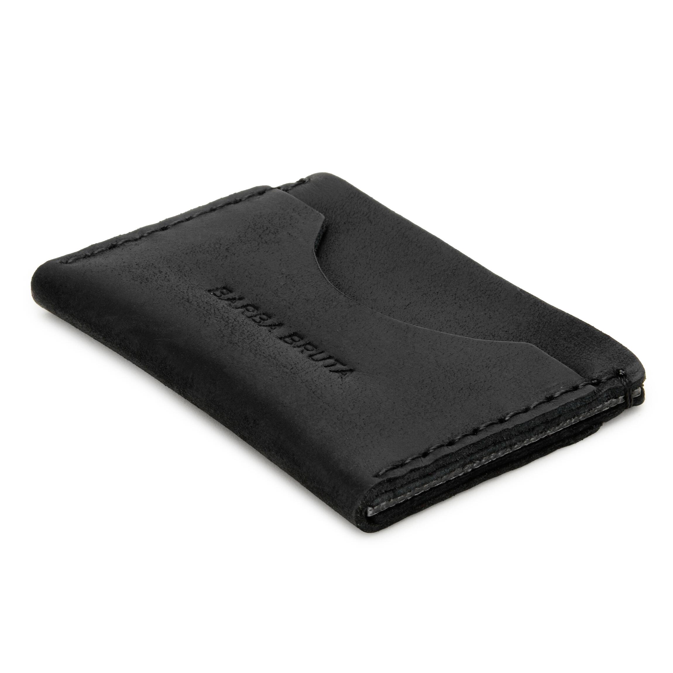 Comprar Carteira Card Holder preta Feita à Mão em Couro Legítimo - a ...