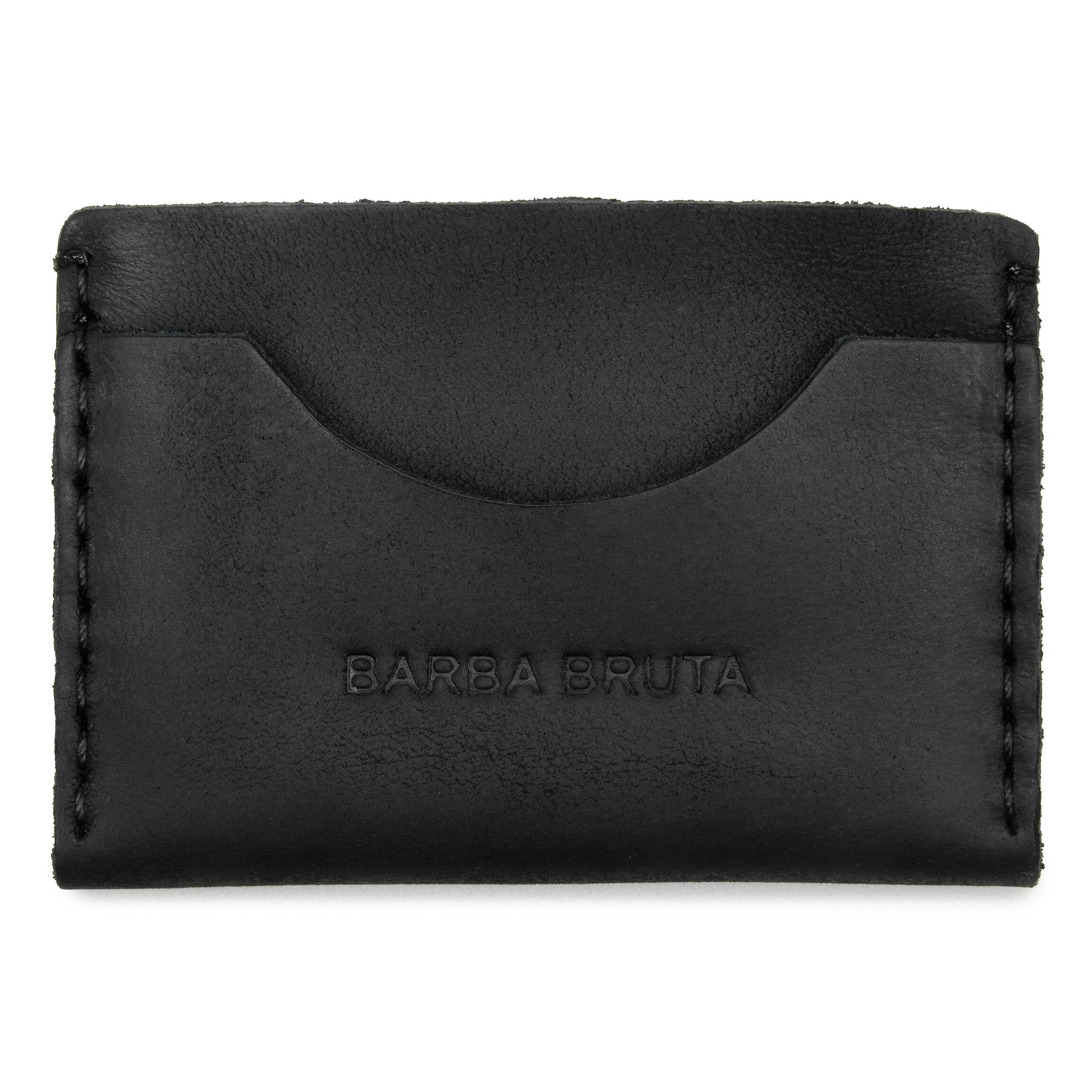 Comprar Carteira Card Holder preta Feita à Mão em Couro Legítimo - a ...