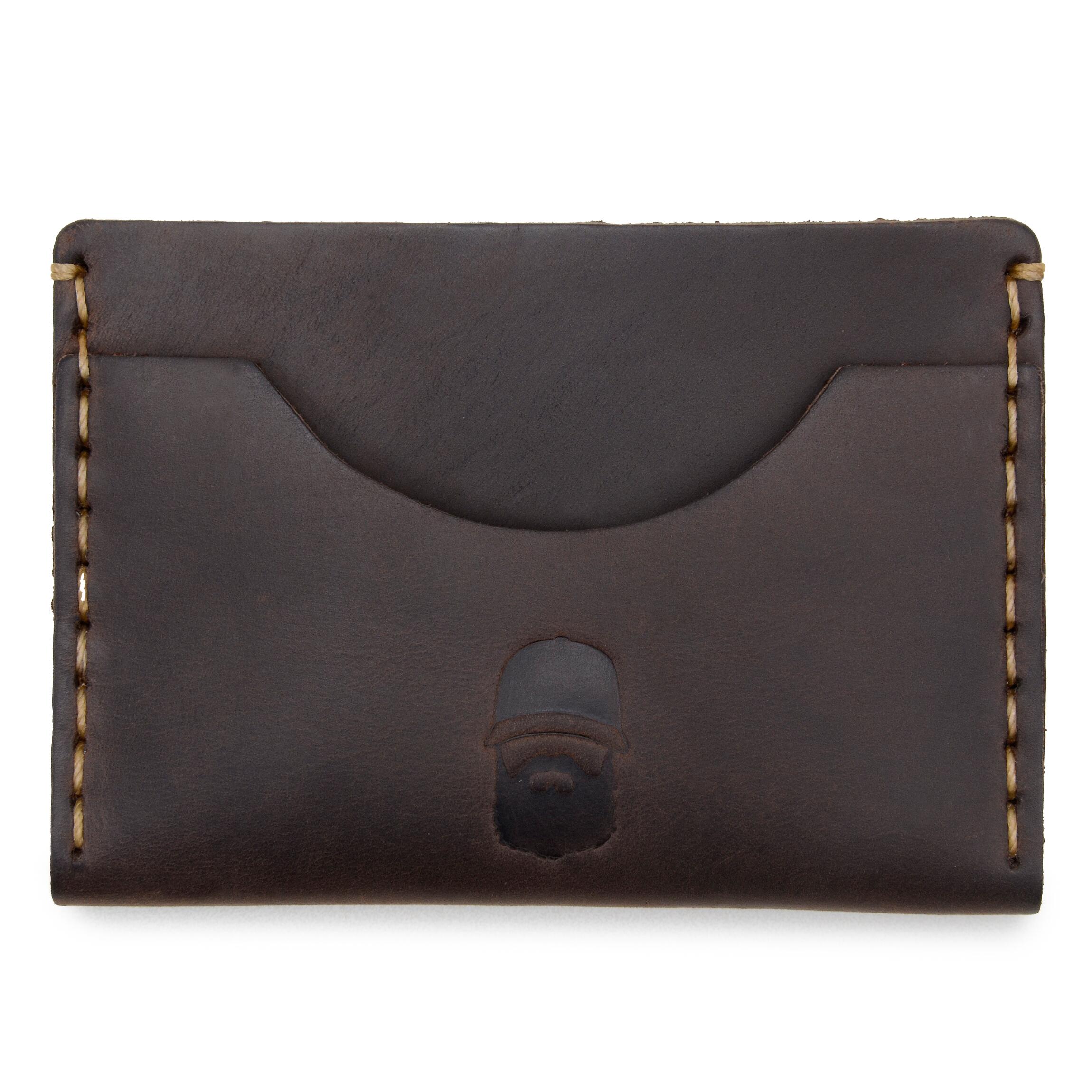 Comprar Carteira Card Holder café Feita à Mão em Couro Legítimo - a ...