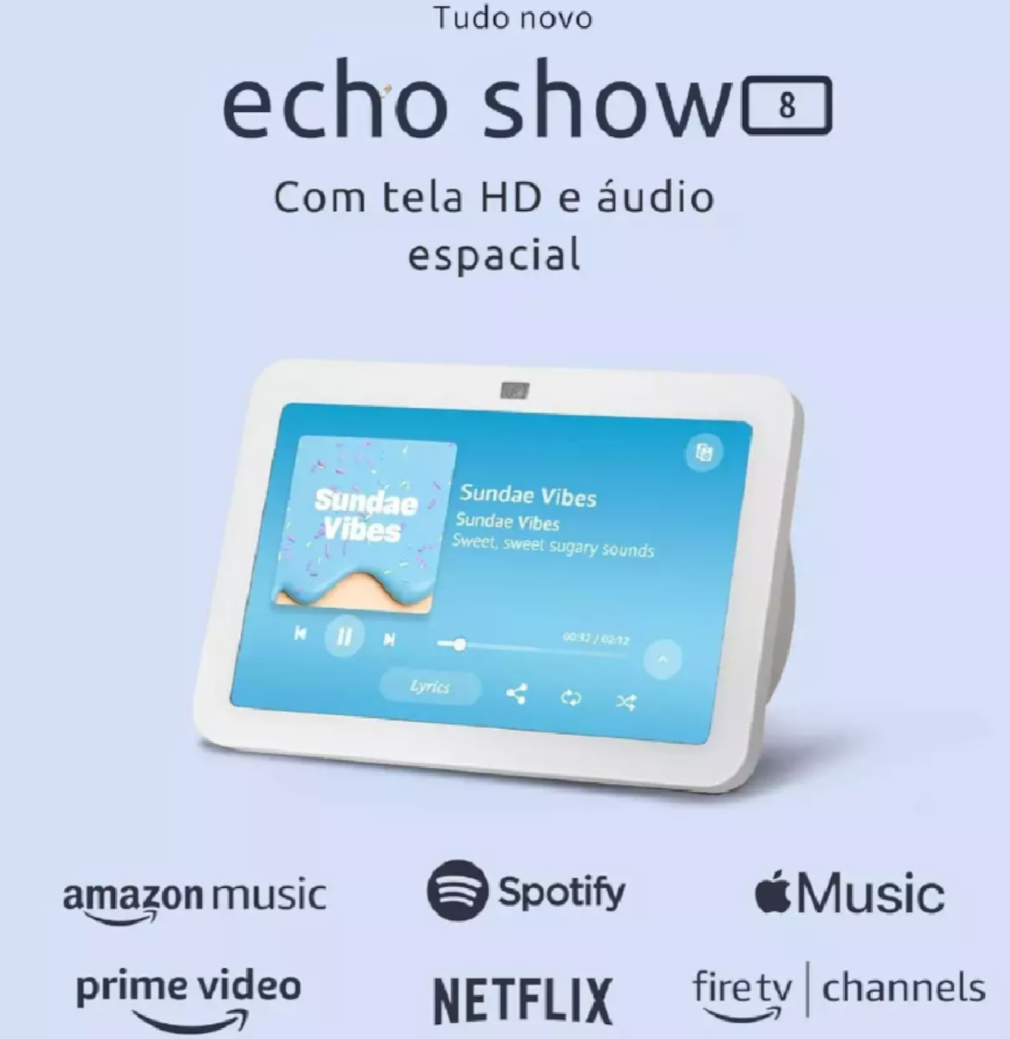 Comprar Alexa Echo Show 8 Amazon 3ª Geração - DATACOMM