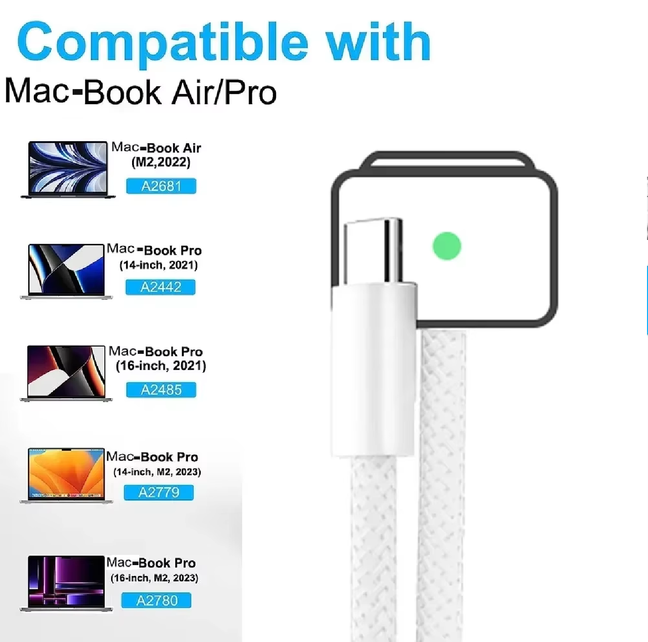 Comprar Cabo Adaptador Usb-c Magsafe 3ger Macbook Pro Air M1 Pro M2 - DATACOMM