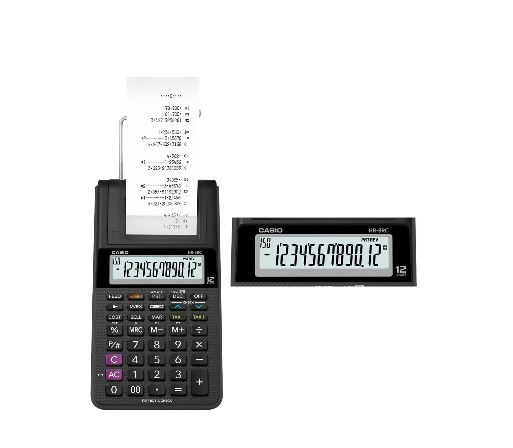 Comprar Calculadora De Mesa Casio Hr-8rc Com Bobina - Preto - DATACOMM