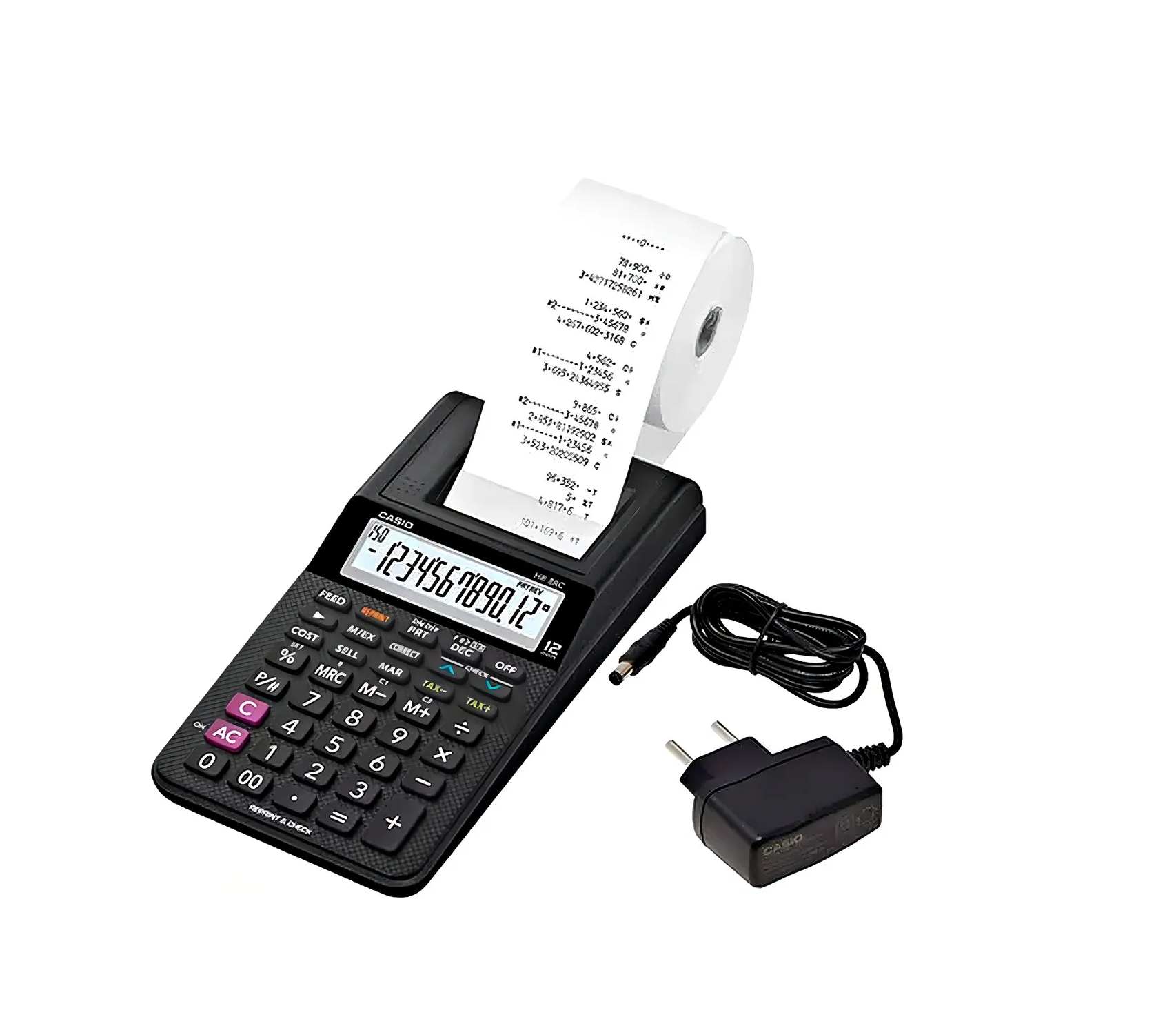 Comprar Calculadora De Mesa Casio Hr-8rc Com Bobina - Preto