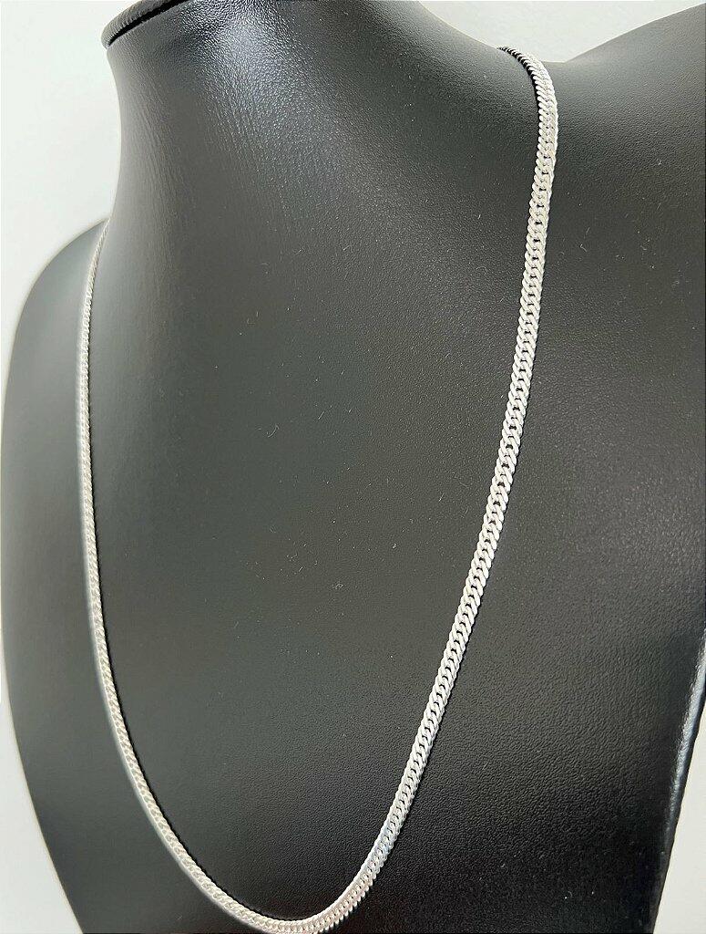 CORRENTE MASCULINA GRUMET DUPLA 4.5MM 60CM - Madagi Atacado | Fábrica de Joias em Prata 925
