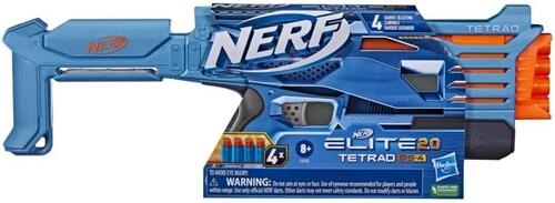 Nerf Elite 2.0 Tetrad Lançador de Dardos Hasbro - F5026