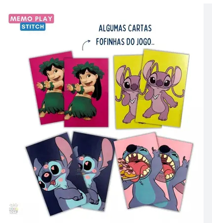 Comprar Jogo Memo Play Stitch Elka - R$49,99 - TONI TOYS - Onde Criança ...